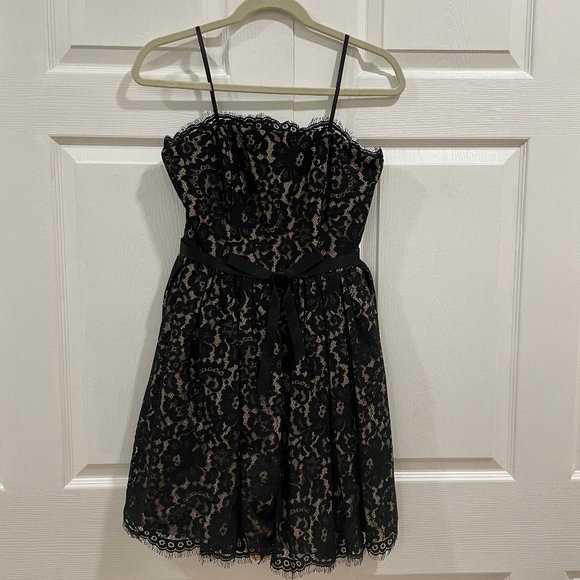 Robert Rodriguez | Dresses | Formal Short Dress With Black Lace | Poshmark